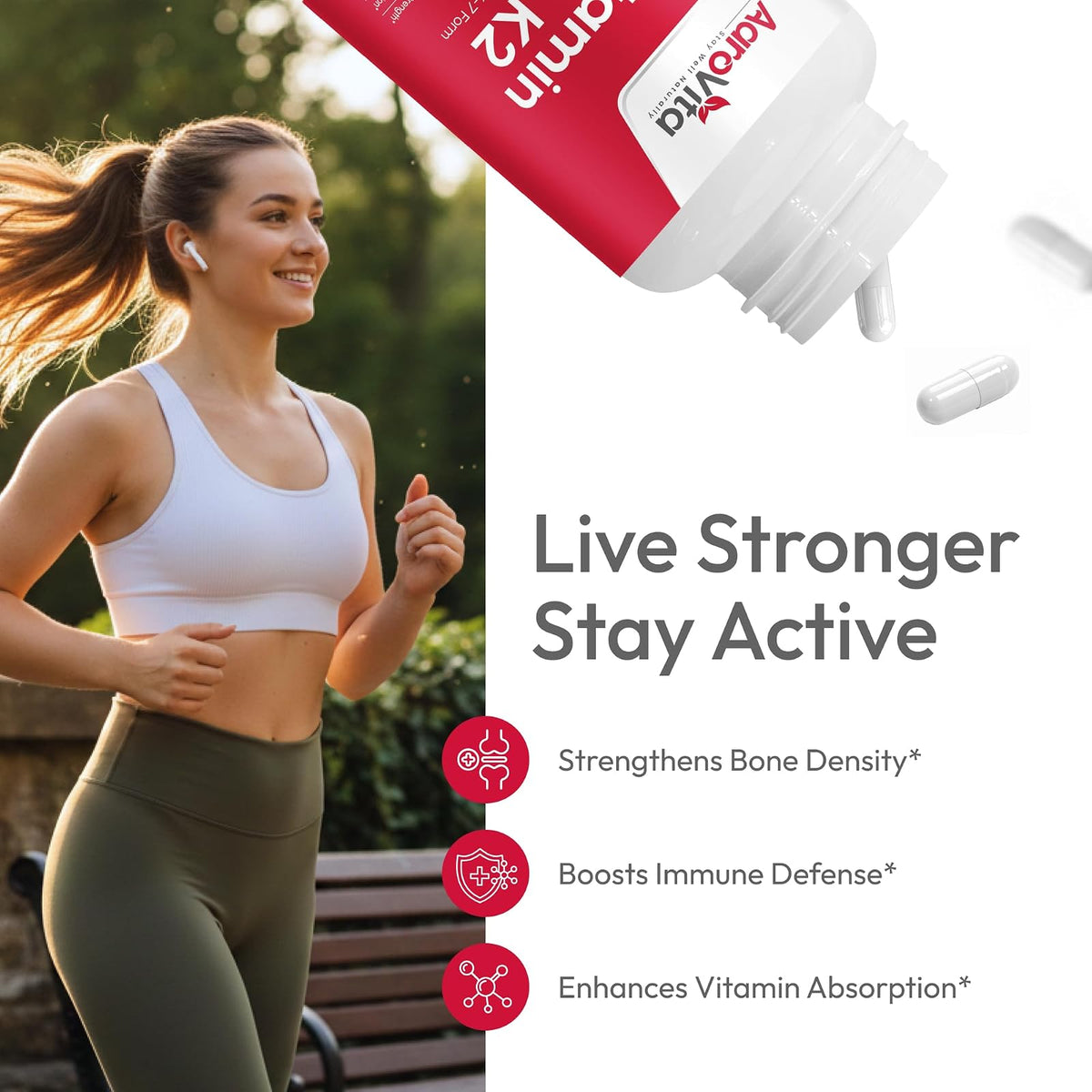 Vitamin K2 supports calcium absorption