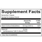 Vitamin K2 with D3 immune support
