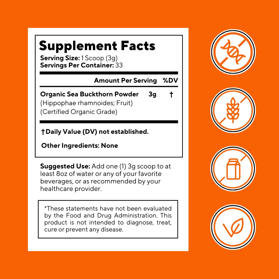 vitamin-packed sea buckthorn powder