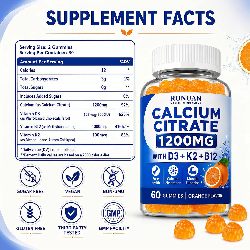 vitamin-rich calcium gummies for overall wellness