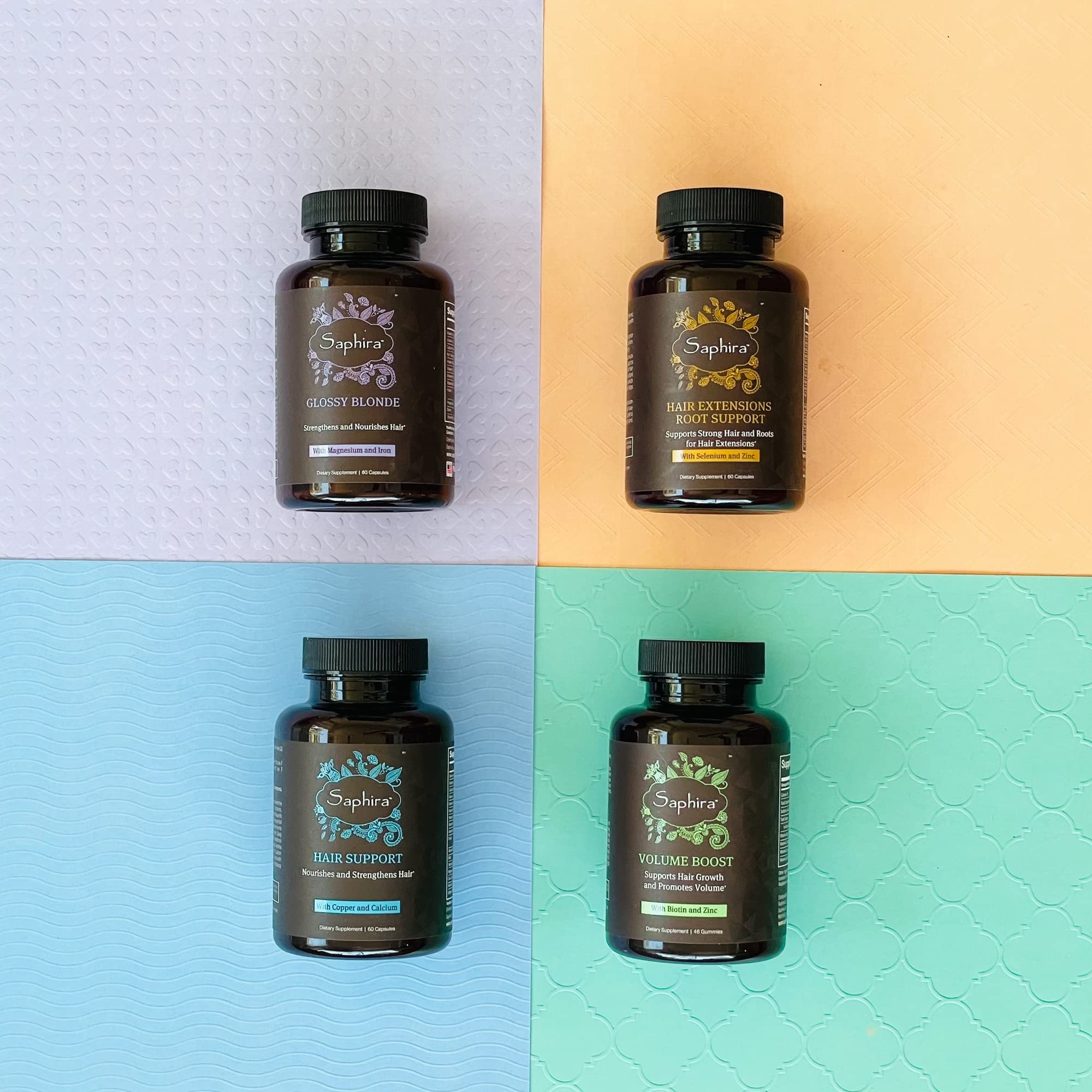 vitamin-rich capsules for shiny hair