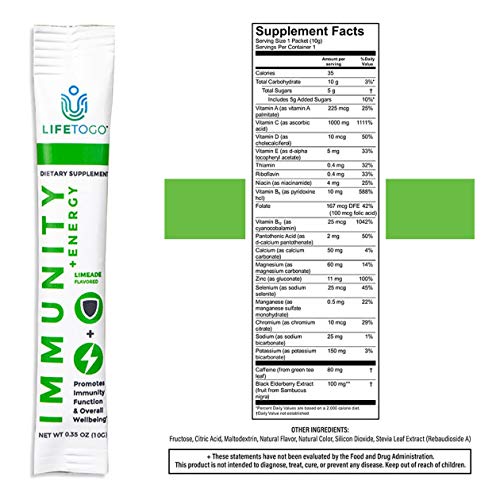 vitamin-rich elderberry drink packets