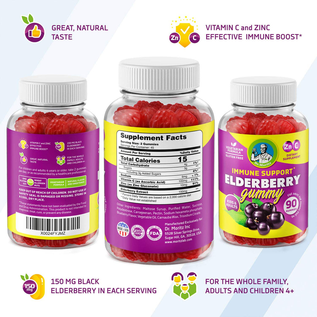 vitamin-rich elderberry gummies for toddlers