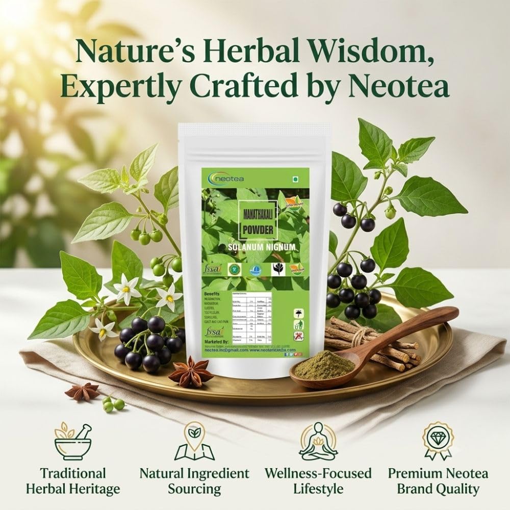 vitamin-rich Manathakkali leaf powder