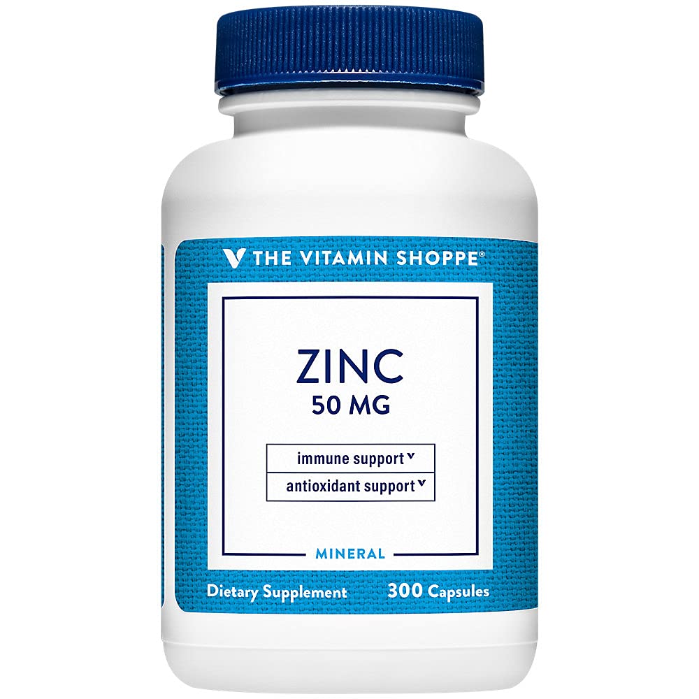 Vitamin Shoppe zinc capsules for immunity