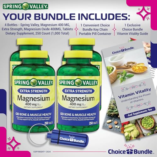 Vitamin Vitality guide included with magnesium