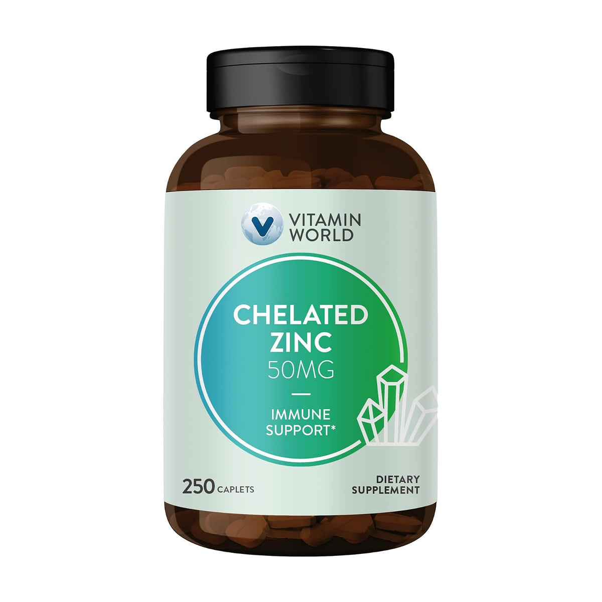 Vitamin World chelated zinc caplets