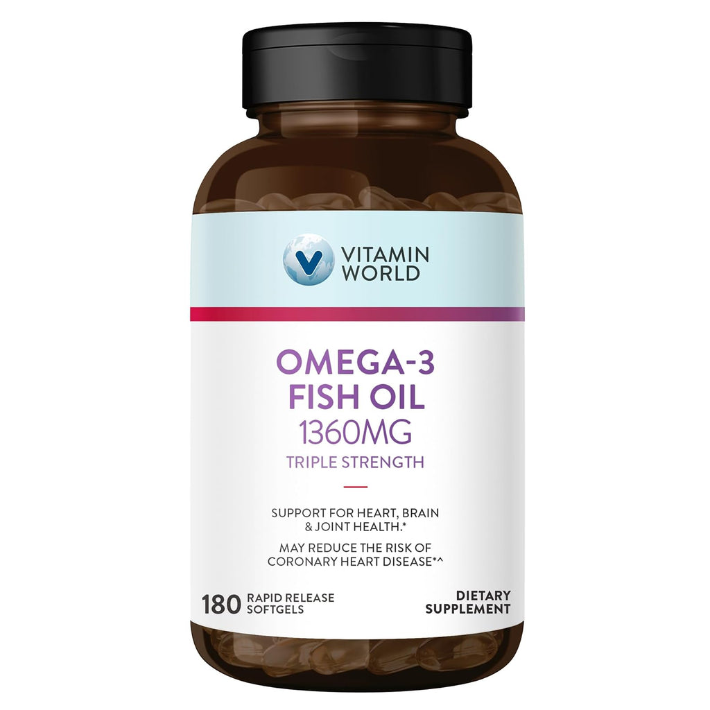 Vitamin World fish oil softgels