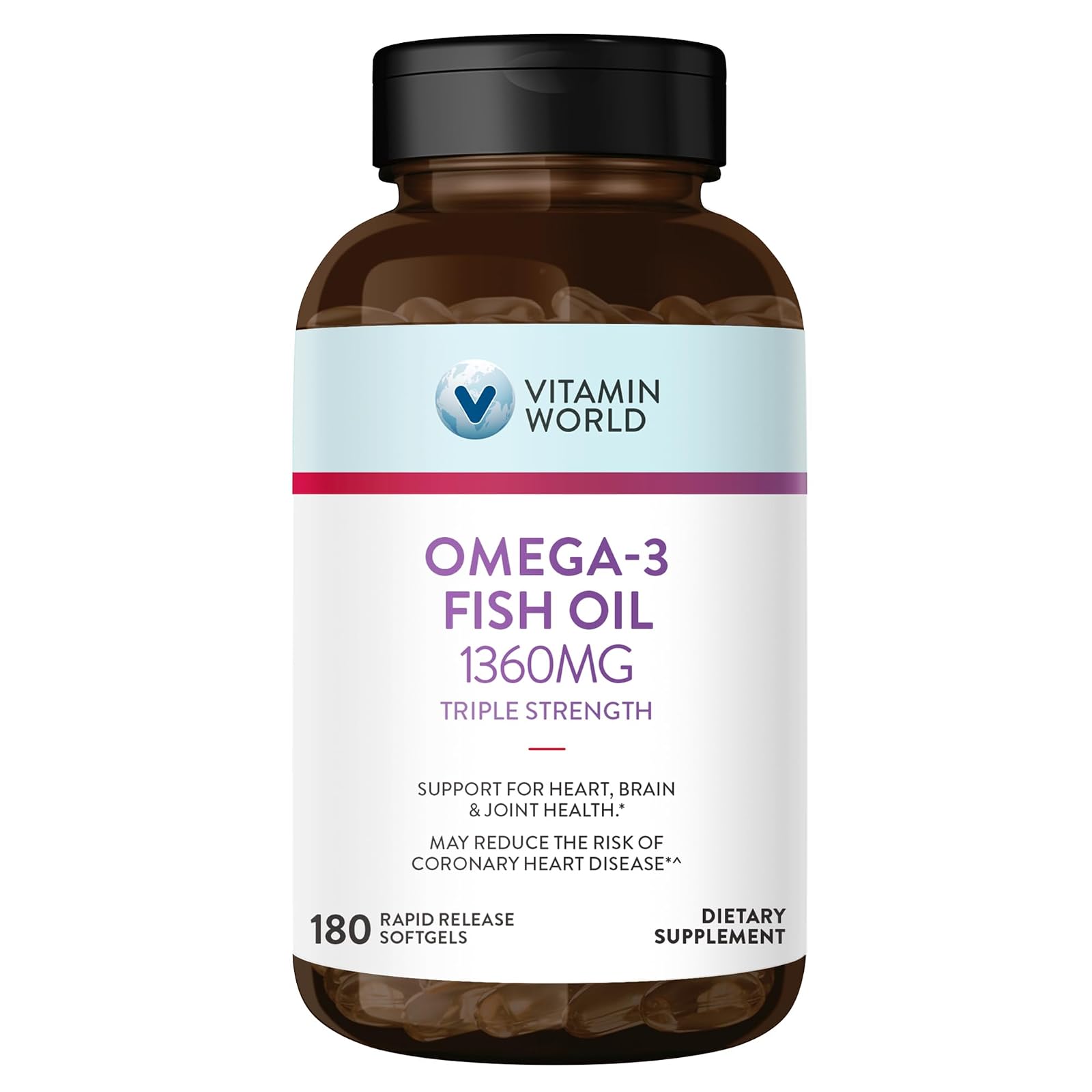 Vitamin World fish oil softgels