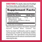 Vitamin World garlic supplement benefits
