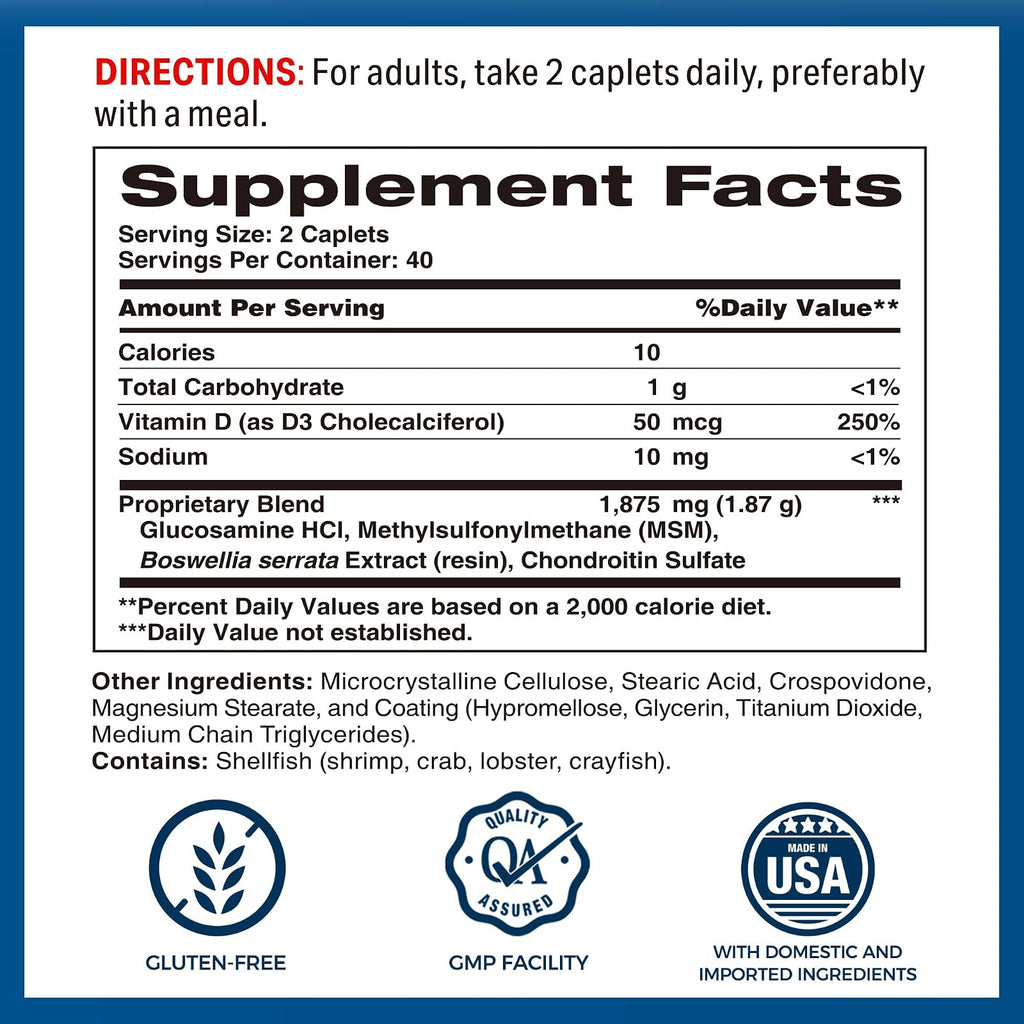 Vitamin World glucosamine for mobility