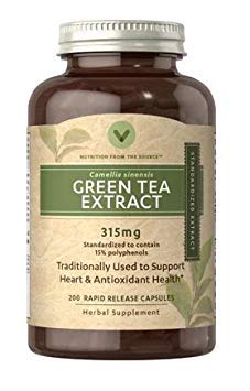 Vitamin World green tea antioxidant capsules