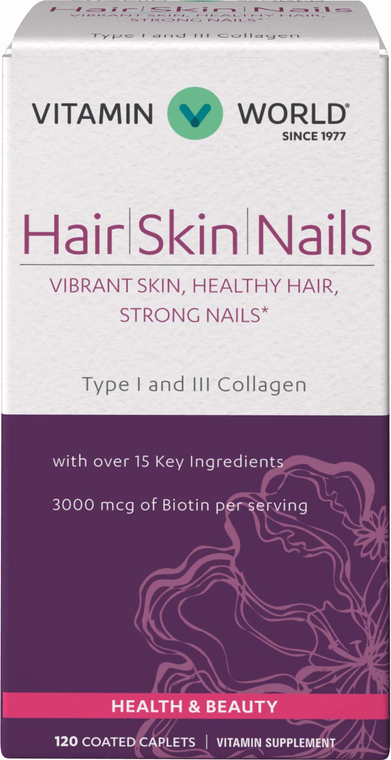 Vitamin World hair skin & nails formula