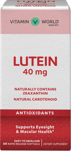 Vitamin World Lutein 40 mg benefits