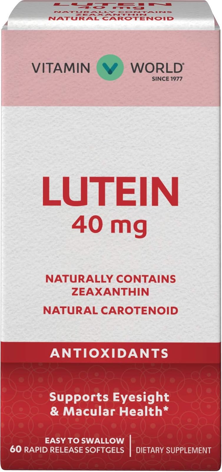 Vitamin World Lutein 40 mg benefits
