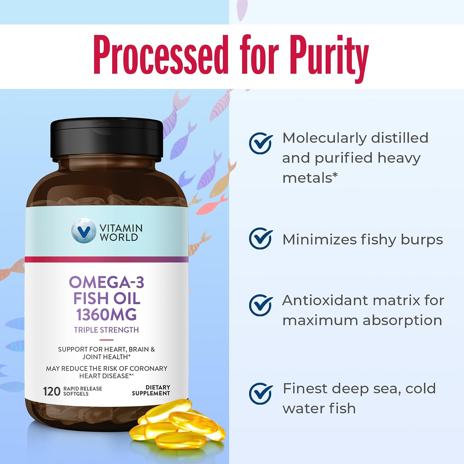 Vitamin World omega 3 supplement