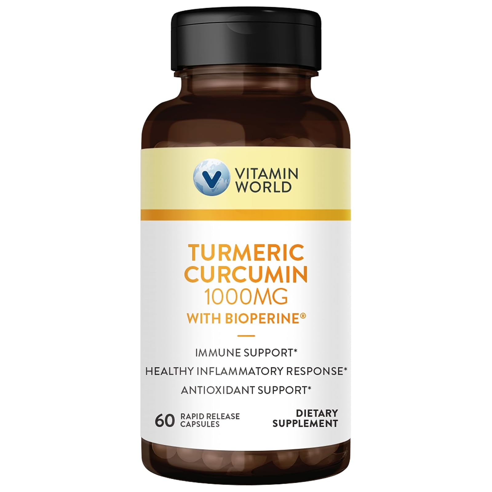 Vitamin World turmeric curcumin capsules