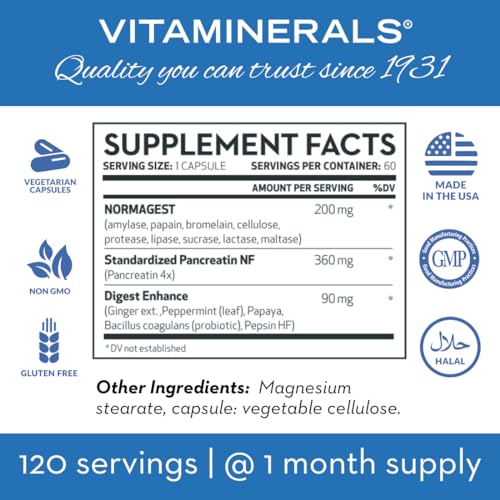 Vitaminerals Normagest gut wellness formula
