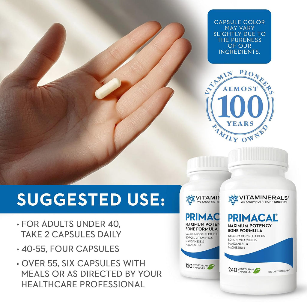 VITAMINERALS Primacal for calcium needs