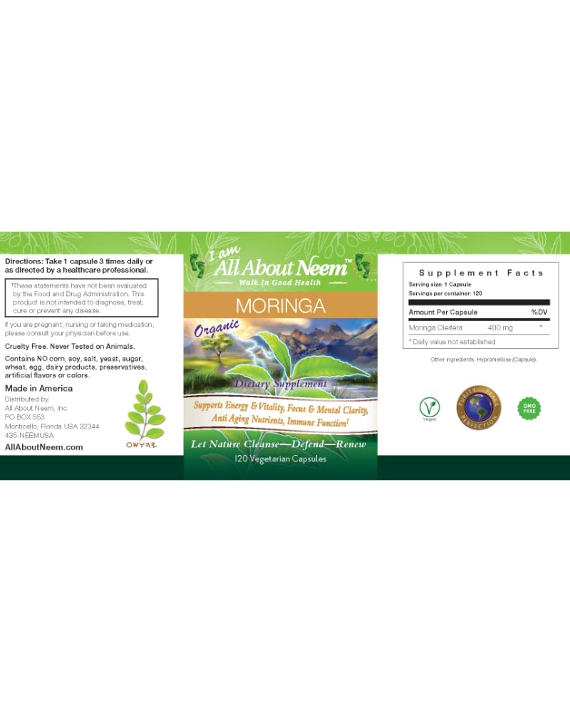 VitaminEsentials 400 mg Moringa benefits