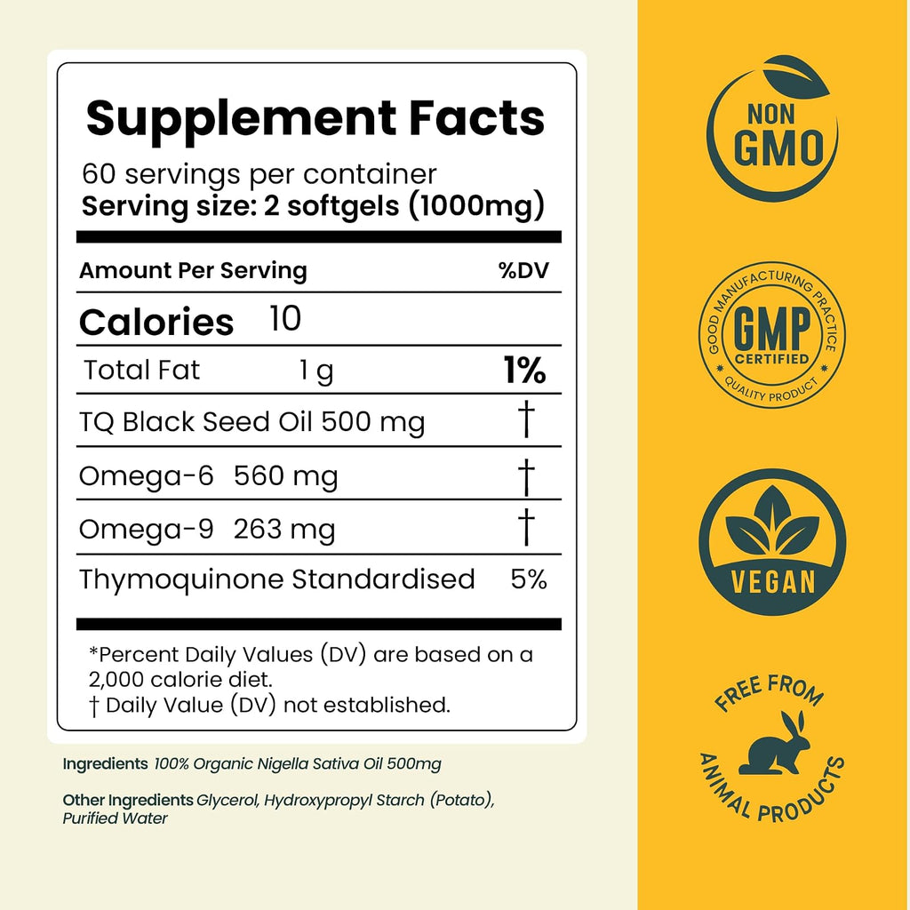 VitaminEsentials black seed oil capsules
