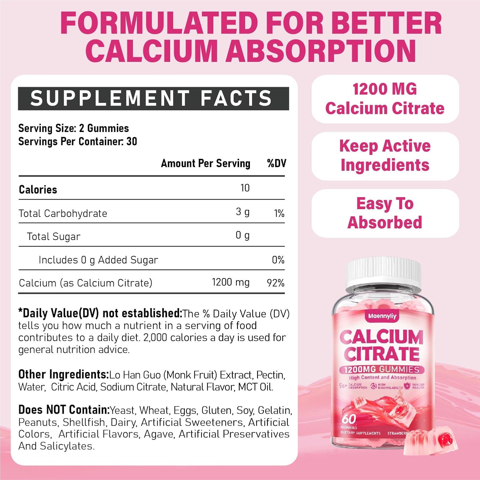 VitaminEsentials calcium citrate 1200 mg