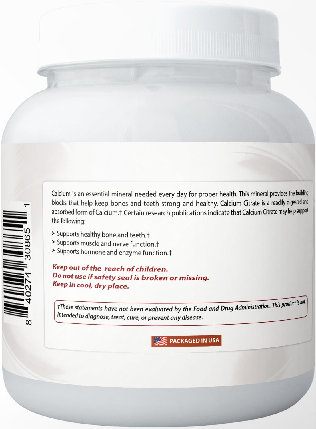 VitaminEsentials calcium citrate for overall wellness