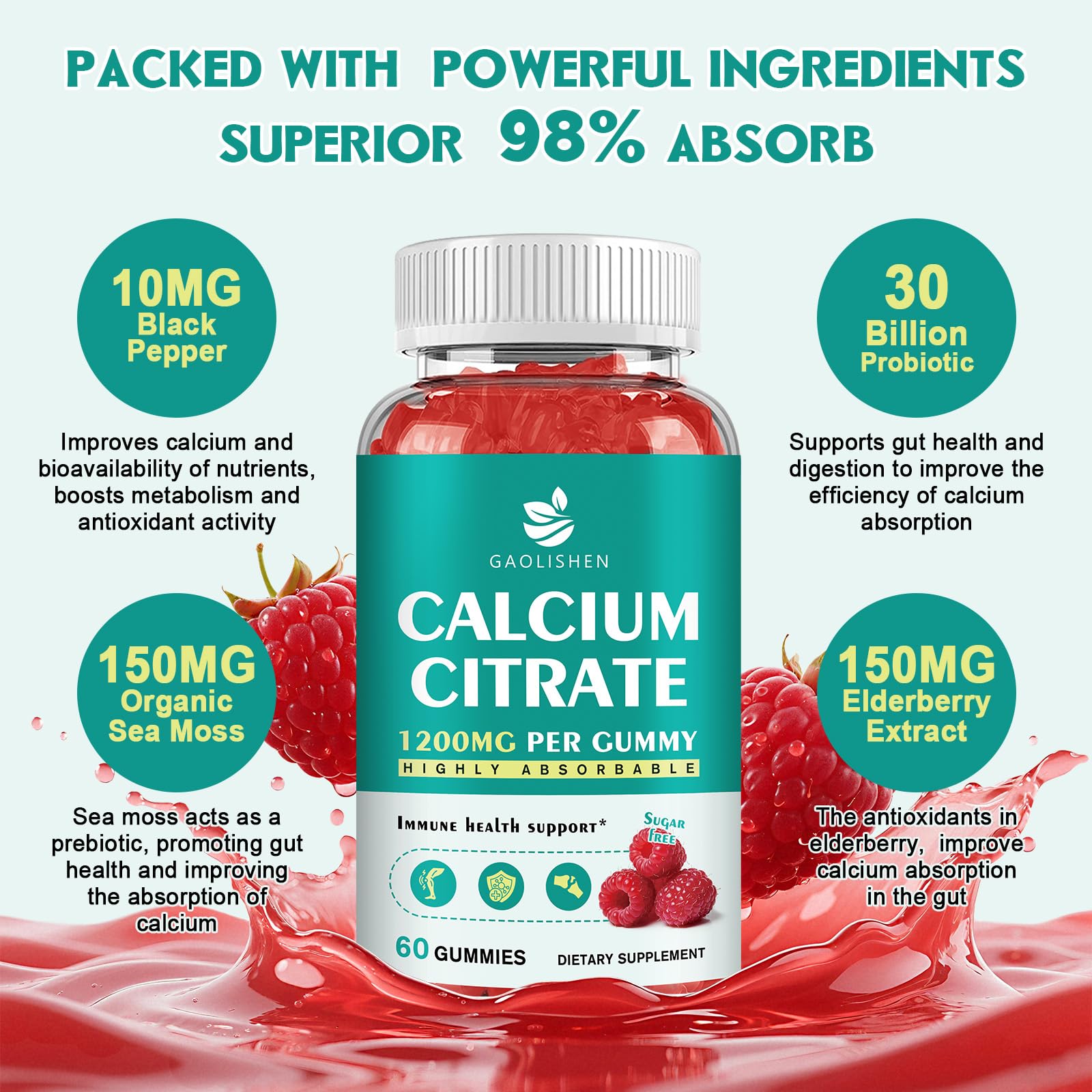 VitaminEsentials calcium gummies for strong bones