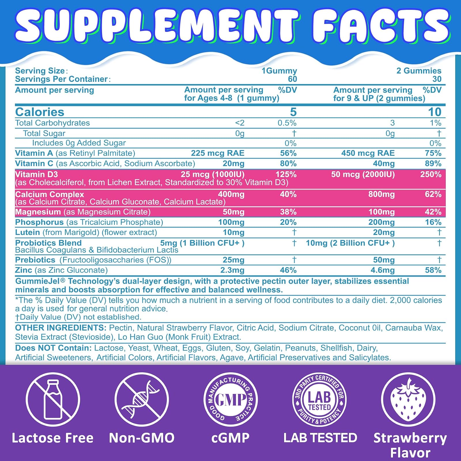 VitaminEsentials calcium gummies with D3