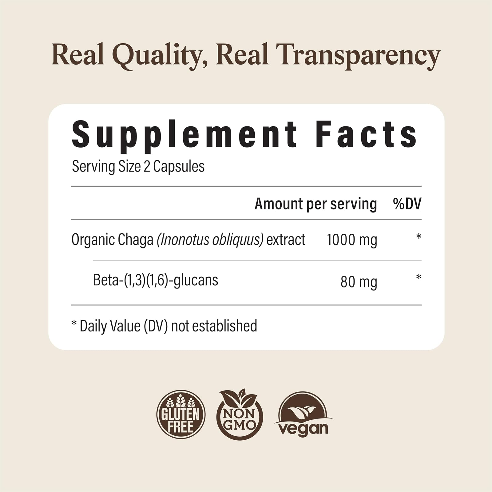 VitaminEsentials chaga mushroom formula