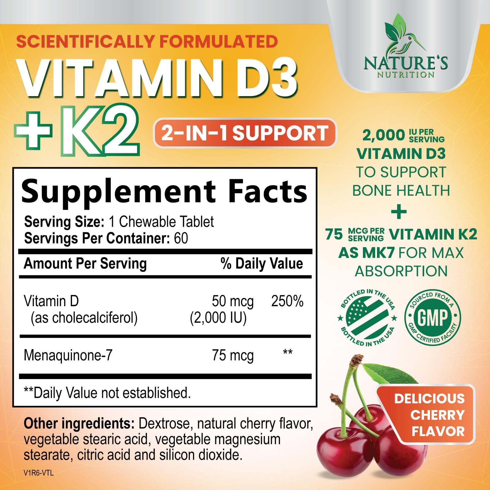 VitaminEsentials D3 K2 supplement