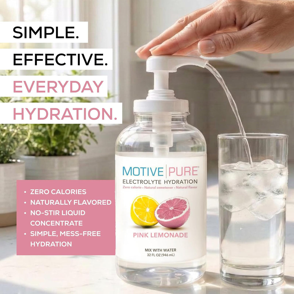 VitaminEsentials electrolyte powder in pink lemonade