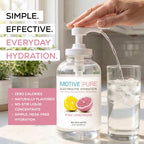 VitaminEsentials electrolyte powder in pink lemonade