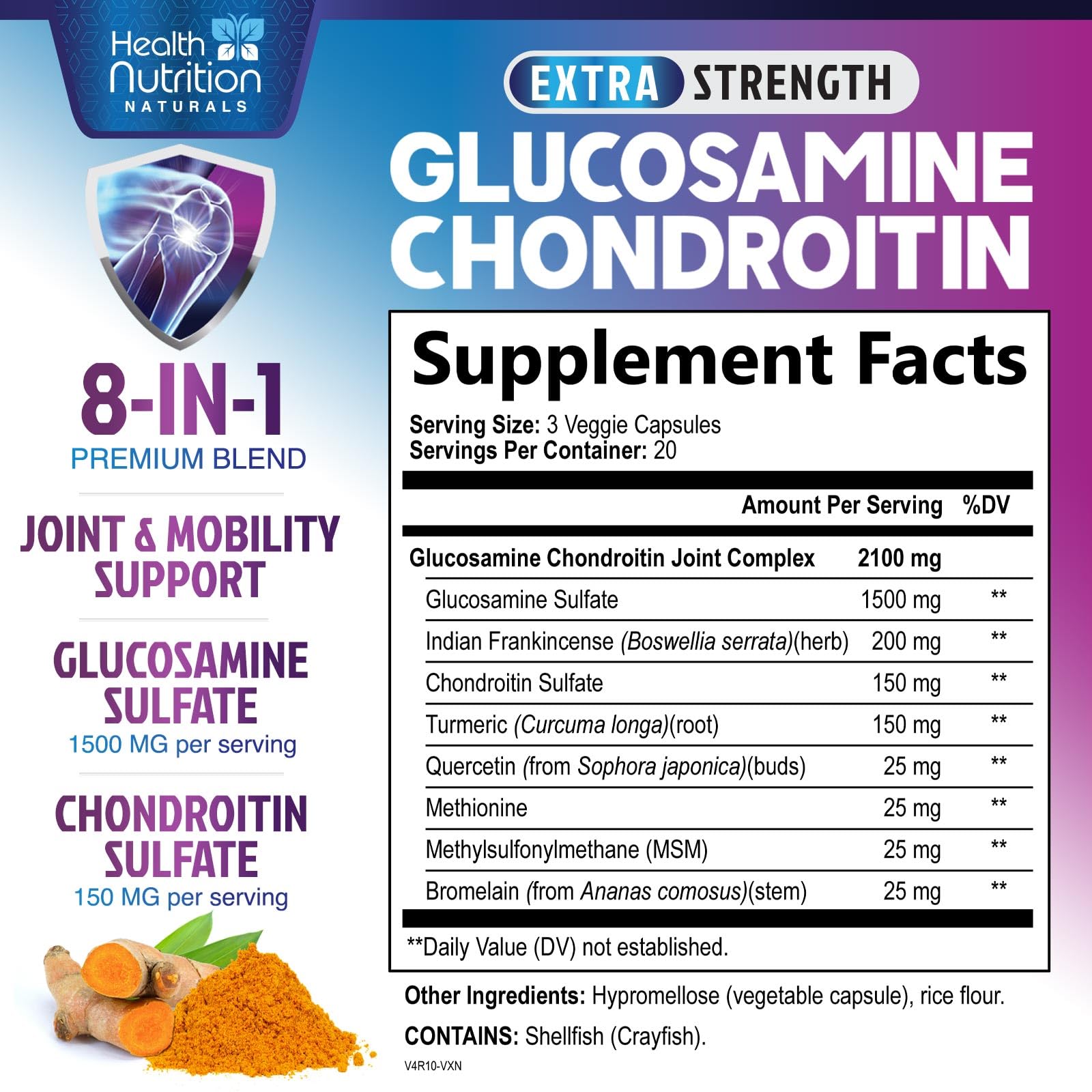 VitaminEsentials glucosamine capsules for mobility