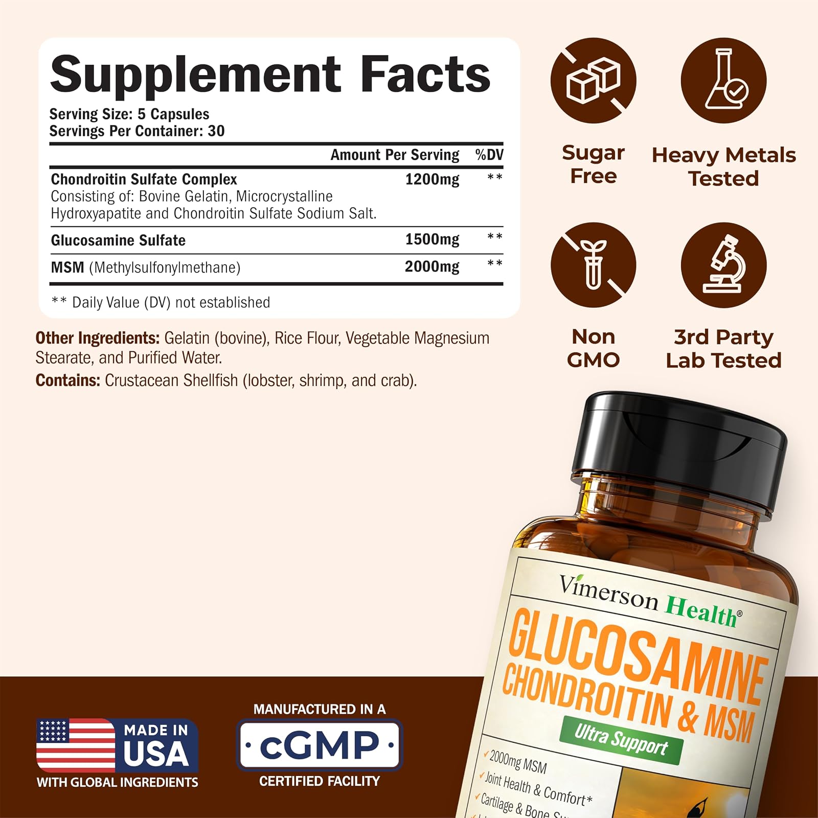 VitaminEsentials glucosamine capsules
