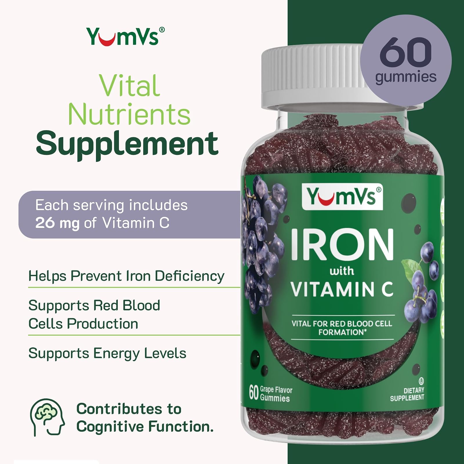 VitaminEsentials iron gummies benefits