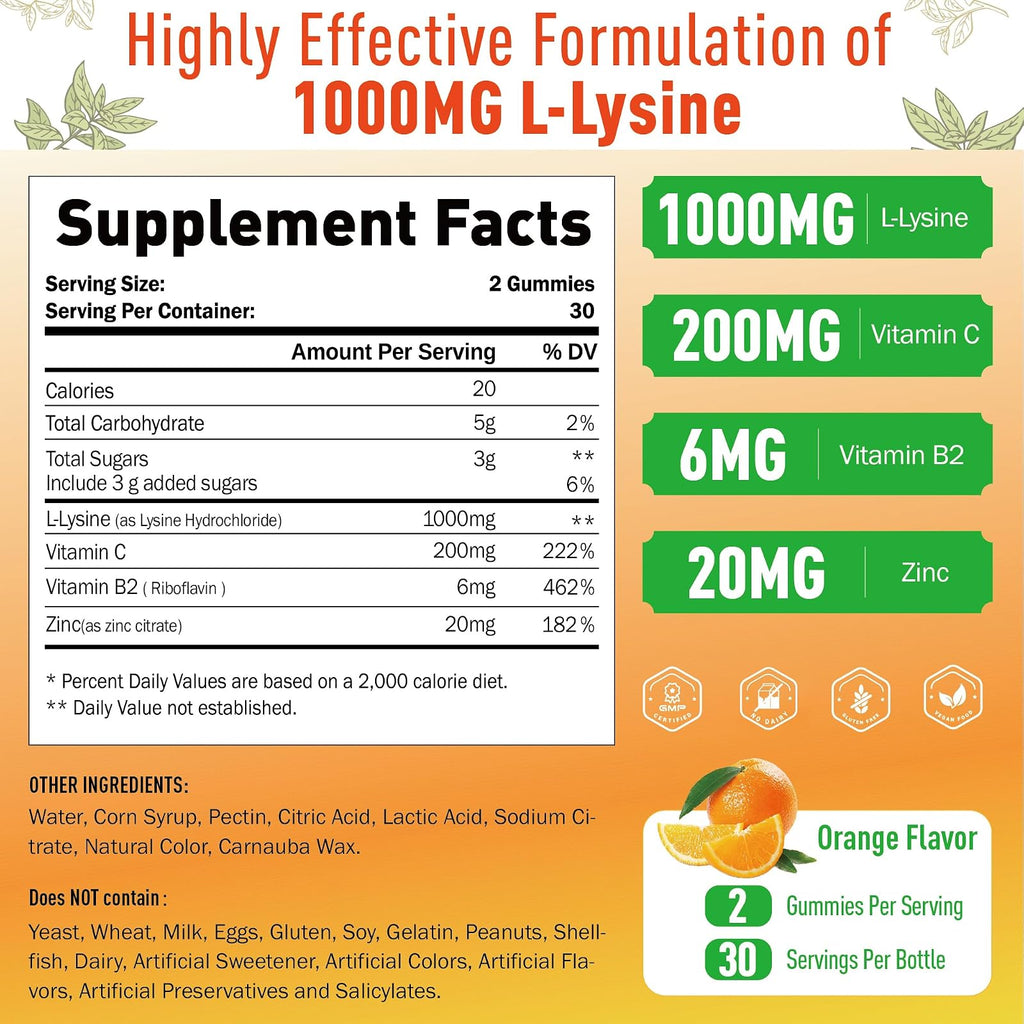 VitaminEsentials l-lysine 1000 mg