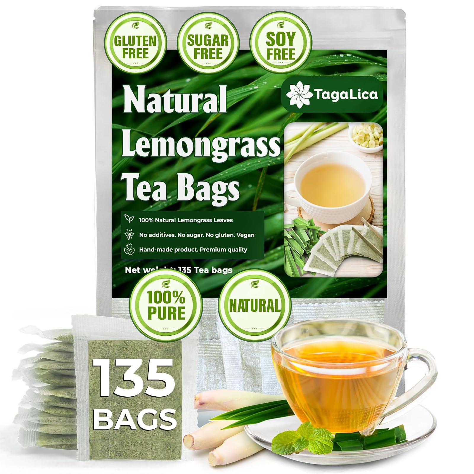 VitaminEsentials lemongrass herbal tea bags