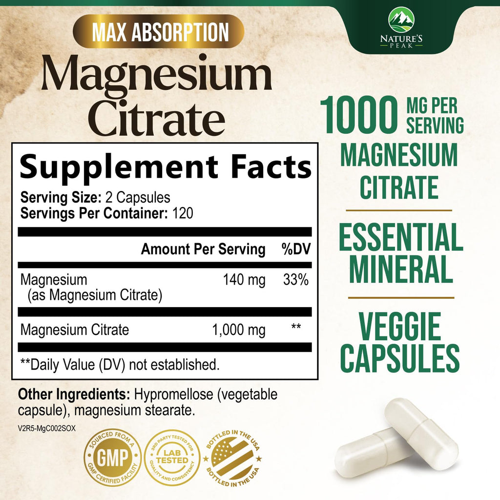 VitaminEsentials magnesium citrate capsules