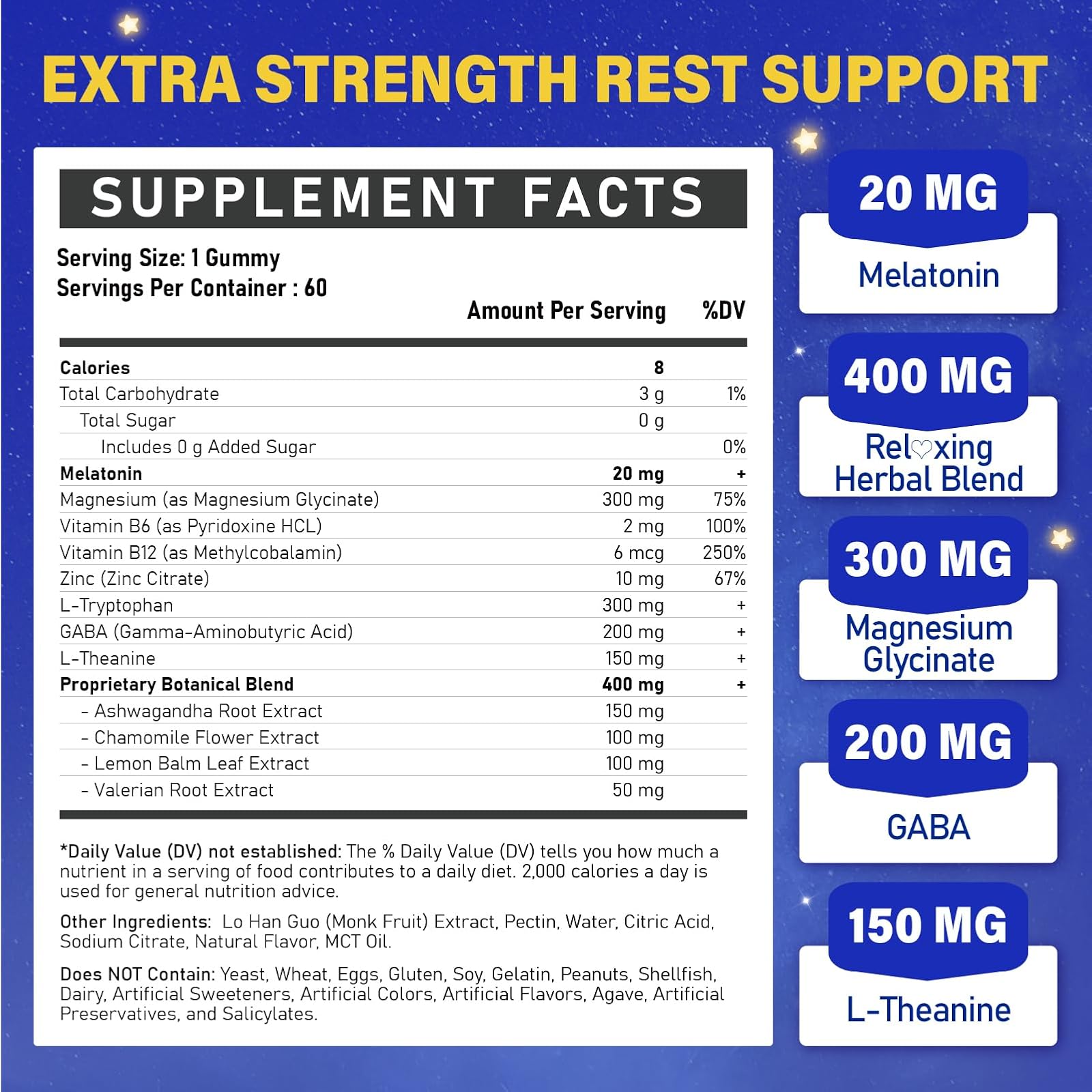 VitaminEsentials melatonin 20 mg gummies