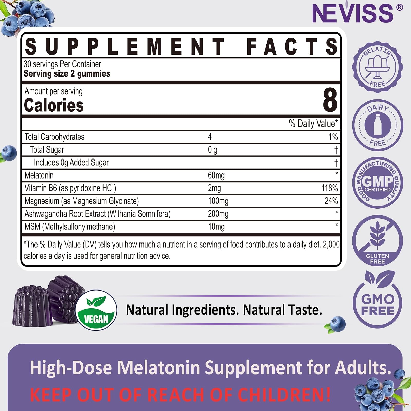 VitaminEsentials melatonin 60 mg