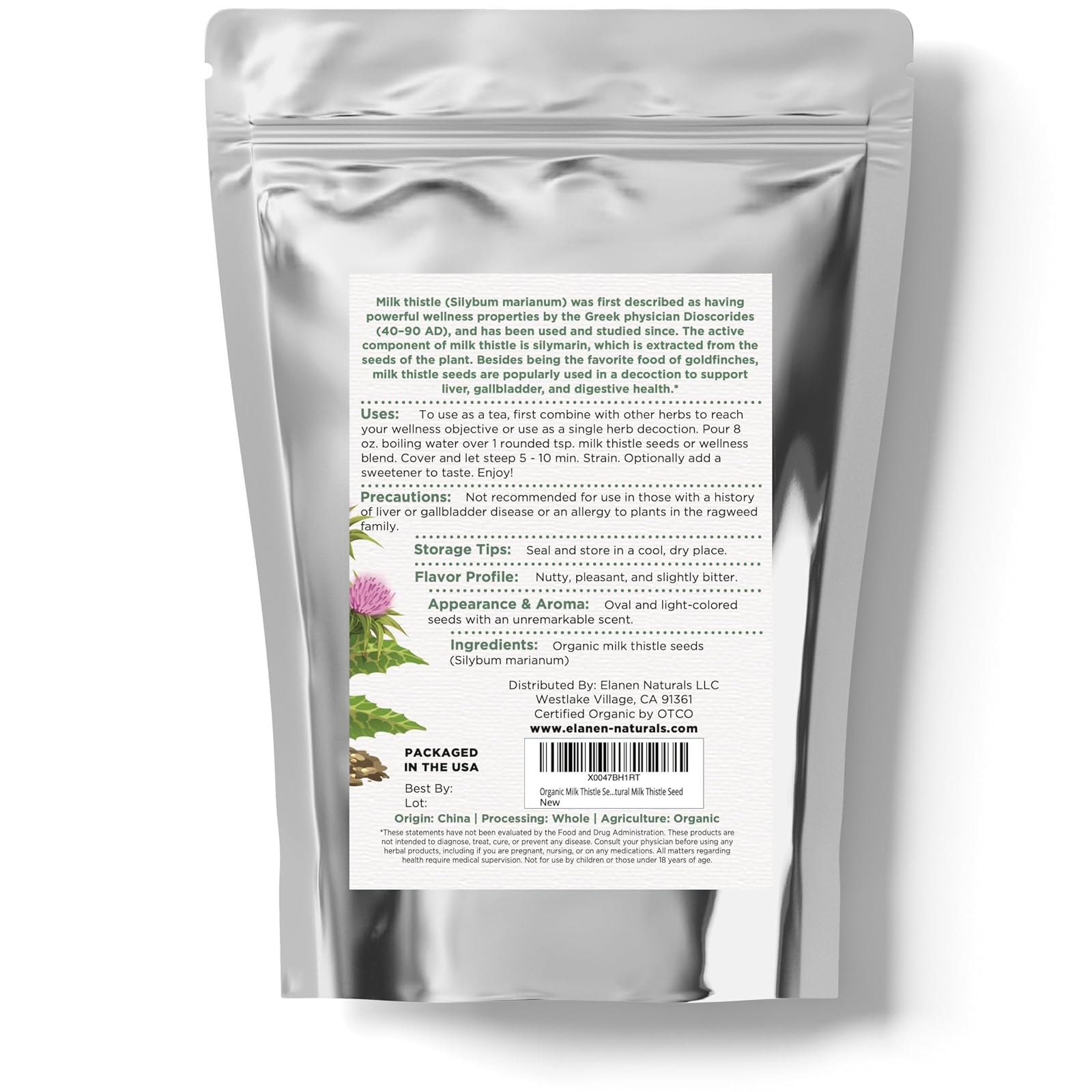 VitaminEsentials milk thistle seeds