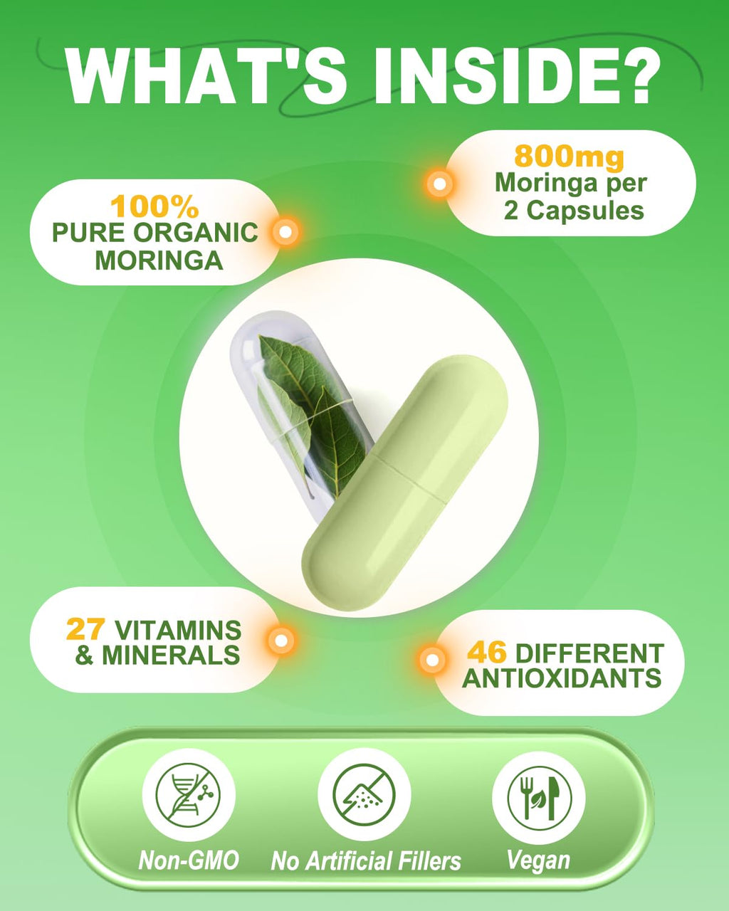 VitaminEsentials moringa capsules for energy