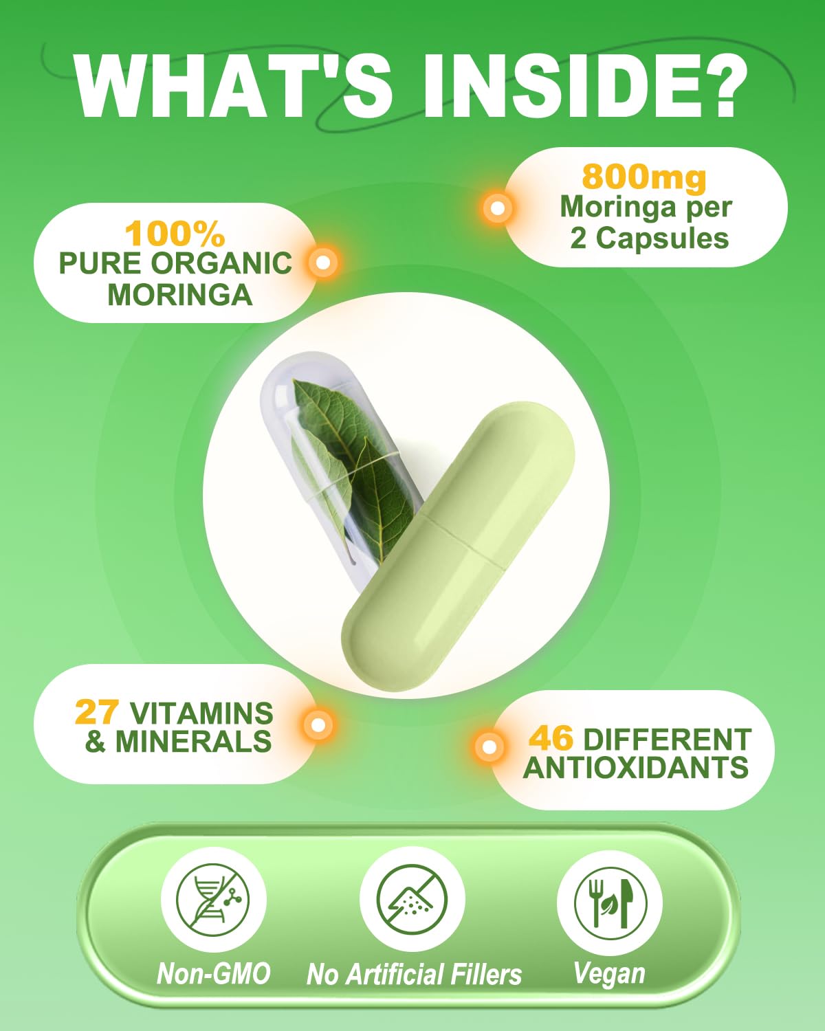 VitaminEsentials moringa capsules for energy