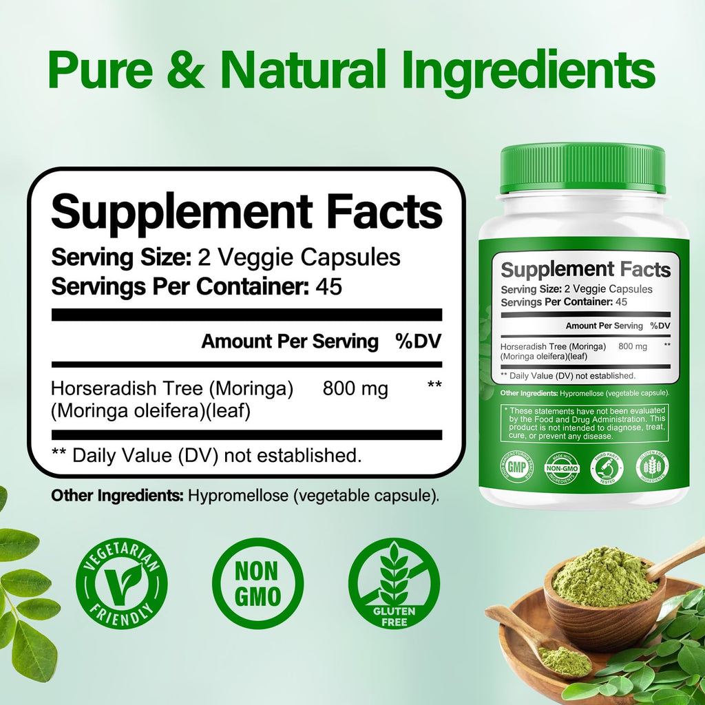 VitaminEsentials moringa capsules for energy