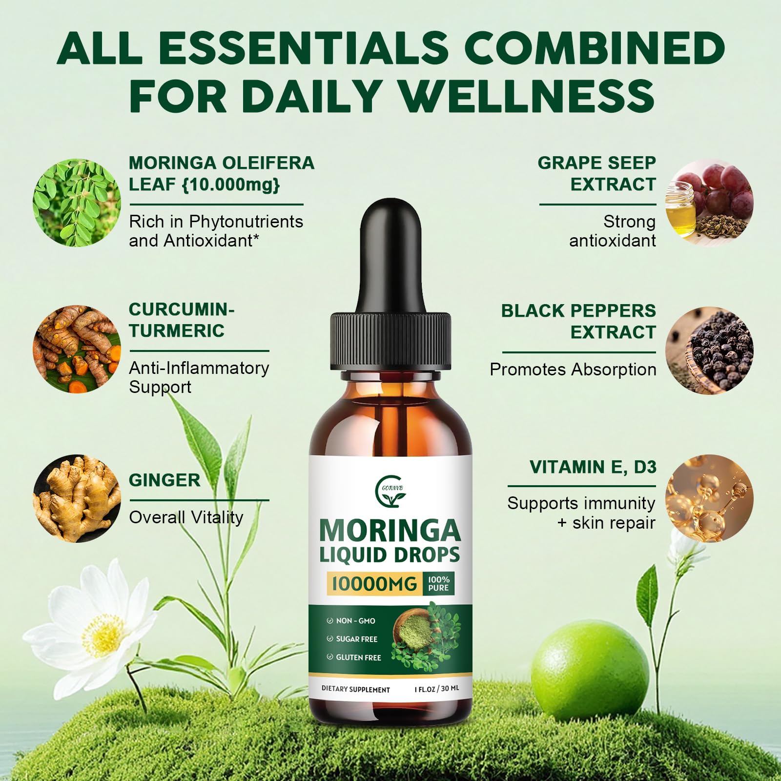 VitaminEsentials moringa drops for wellness
