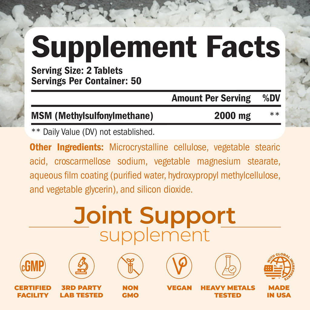 VitaminEsentials msm for healthy joints