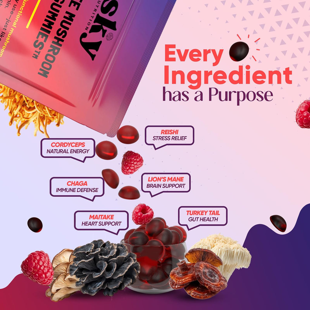 VitaminEsentials mushroom gummies for vitality