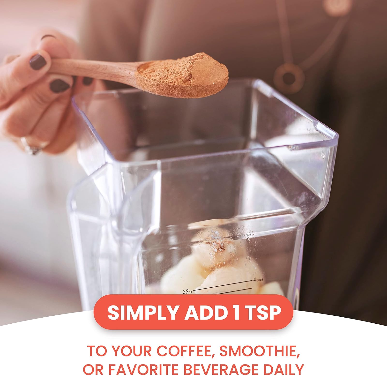 VitaminEsentials mushroom powder for smoothies