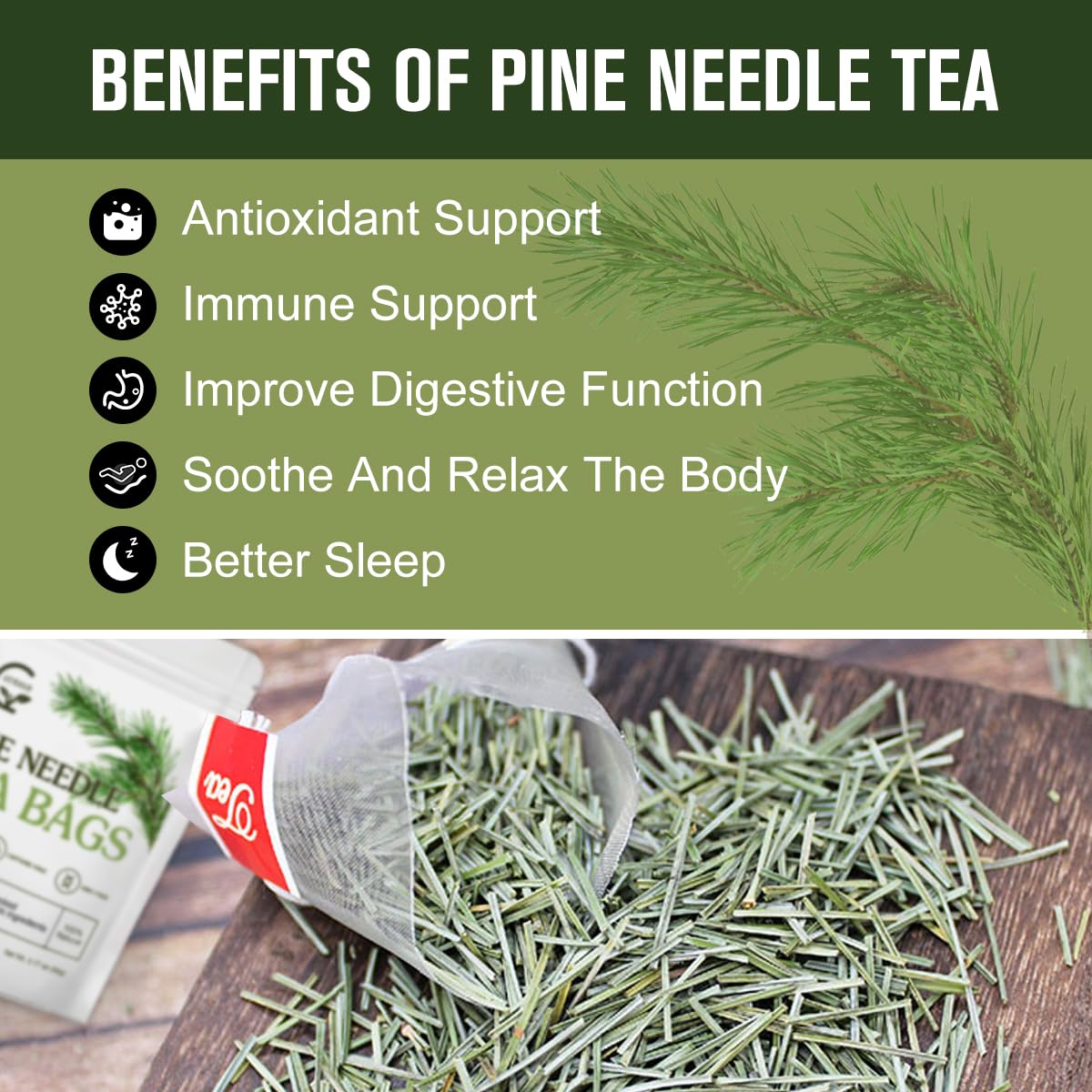 VitaminEsentials pine needle tea bags